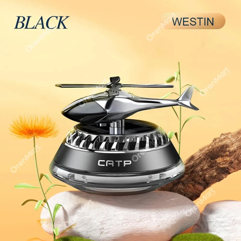 Solar Car Perfume Diffuser Helicopter Car Dashboard Showpiece: Eco ...