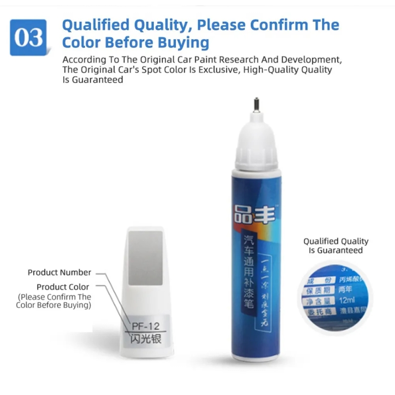 Car Color Pen Waterproof Color Repair Pen Best For Car Touch-Up Pen