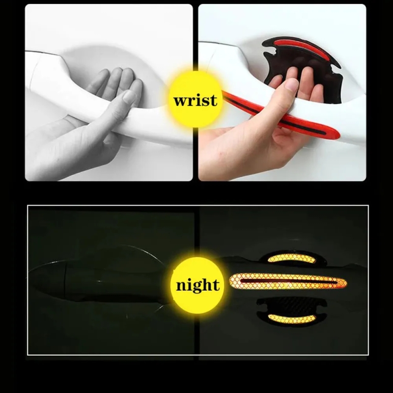 Car Door Handle Scratch Protector 4-Piece Set – Durable Protection ...