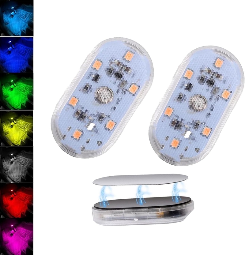 Car Roof Light - Strong Magnetic LED Interior Light, USB Rechargeable ...
