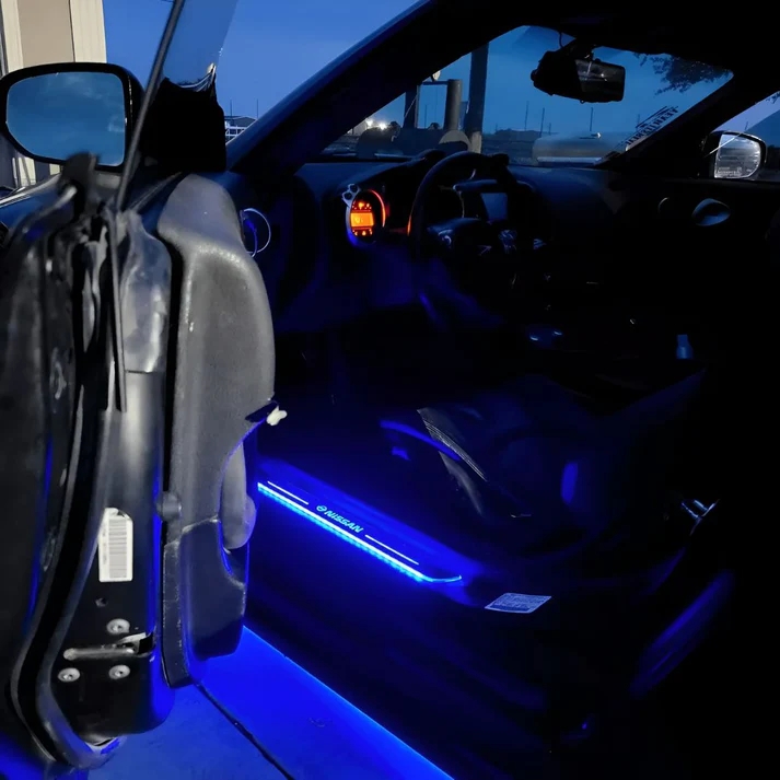 Car LED Door Sill Lights with Magnetic Installation – Stylish and Easy ...