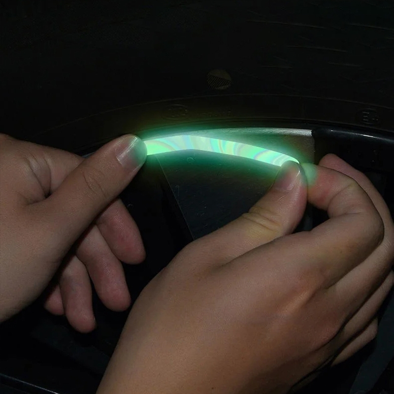 Car Wheel Sticker Reflective Sticker Car Wheel Tire Rims Sticker 20 pcs