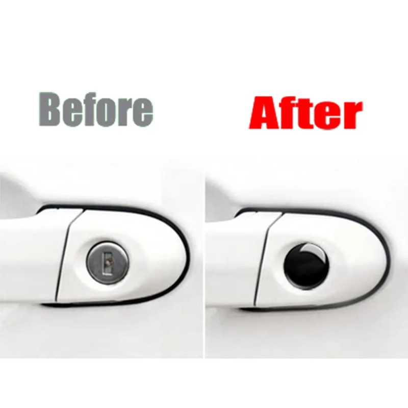 Car Door Keyhole Sticker - Auto Lock Protection Sticker (4 Pcs)