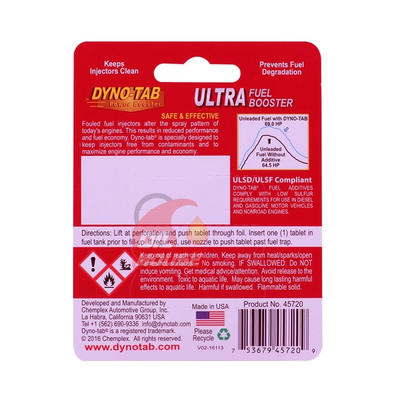 Dyno-Tab Ultra Fuel Booster MINI 6-TAB CARD