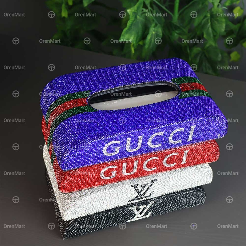 Luxury Gucci Car Tissue Box - Elegant Design for Stylish Vehicle Interiors