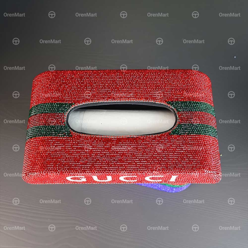 Luxury Gucci Car Tissue Box - Elegant Design for Stylish Vehicle Interiors