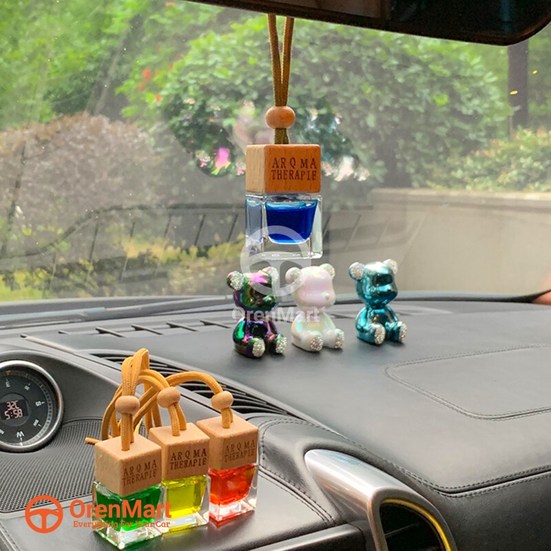 Premium Car Hanging Perfume – Stylish Square Bottle with Luxurious Aroma