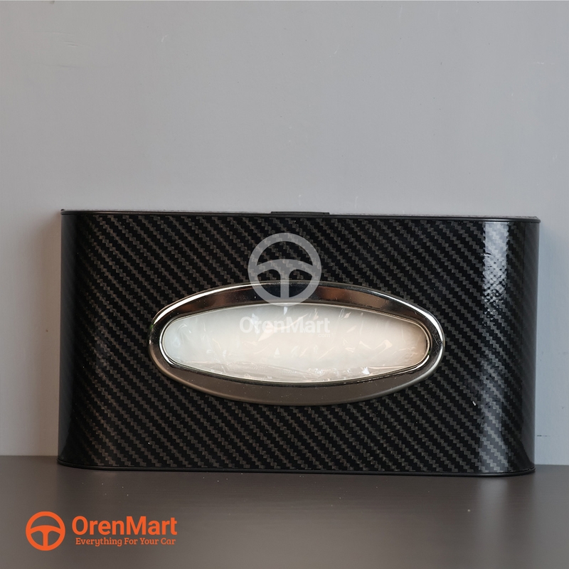 Car Carbon Tissue Box – Premium Quality & Elegant Look