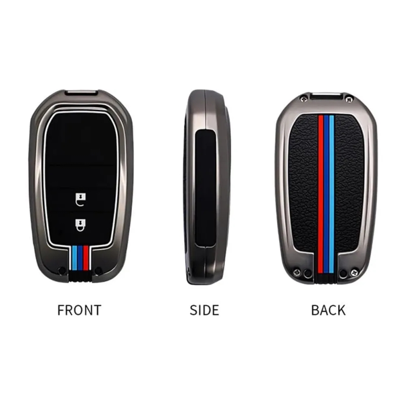 Car Metal Key Cover With Car Key Ring And Soft Silicone For Toyota CHR ...