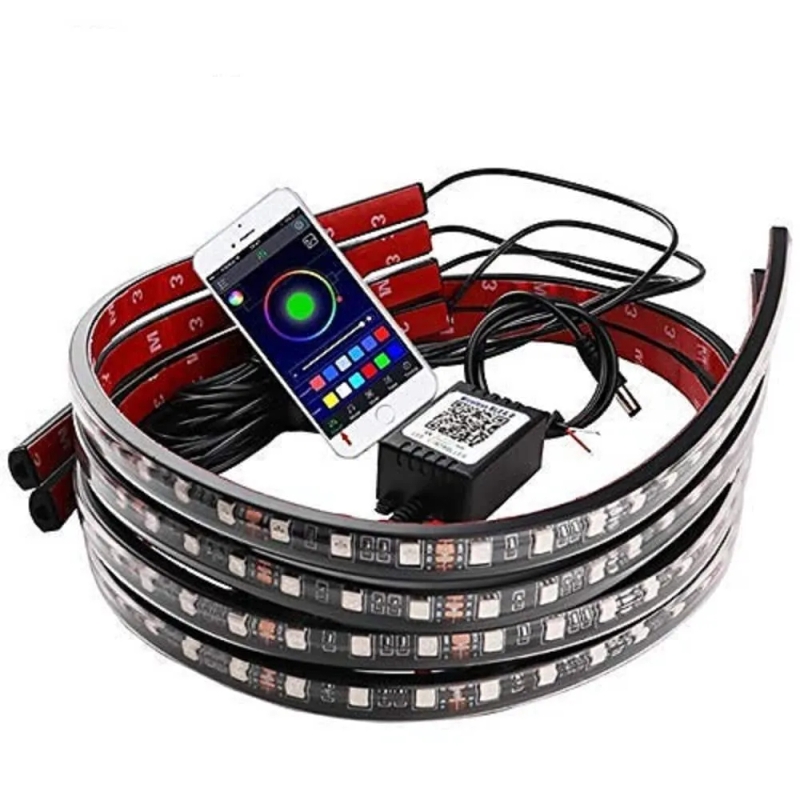 Car Underglow led Light kit 4Pcs Car High Intensity Lights Strip ...