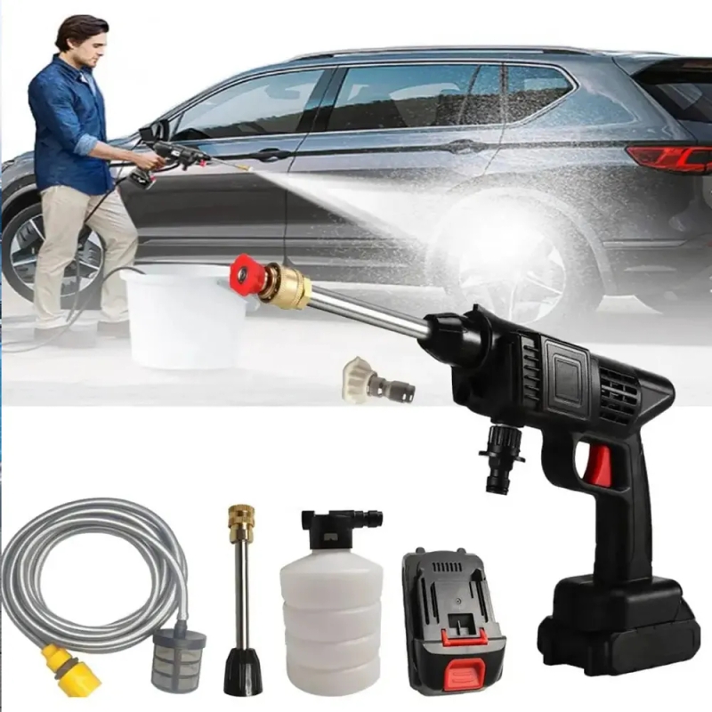 Rechargeable Car Wash machine | 24v High Pressure Car Washer Gun ...