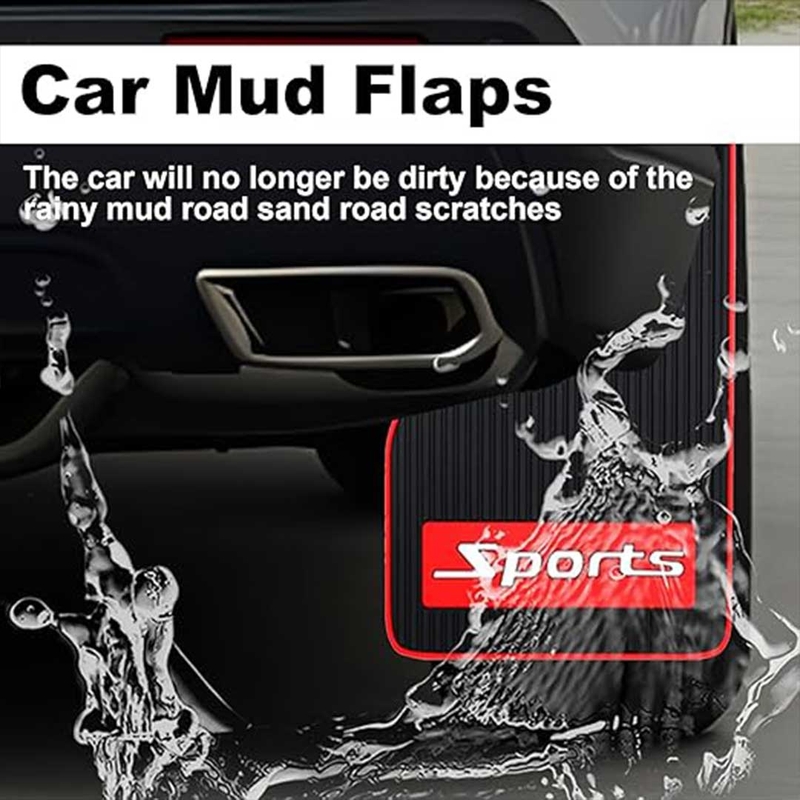 High-Quality Car Silicon Rubber Mudguard 4PCS – Universal Fit, Flexible ...