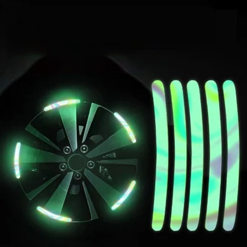 Car Wheel Sticker Reflective Sticker Car Wheel Tire Rims Sticker 20 pcs