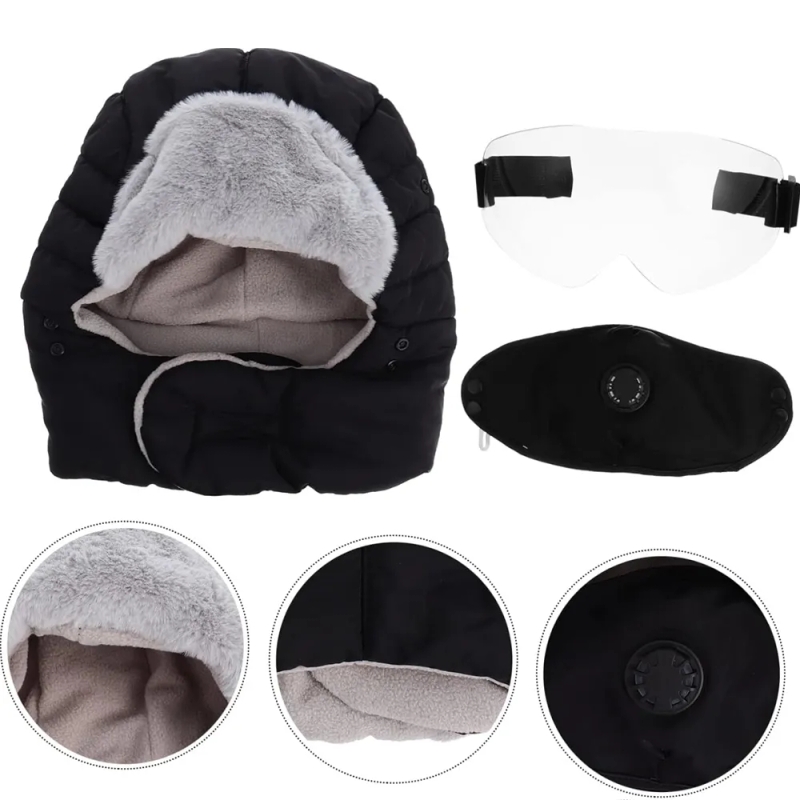 Winter Windproof Hat with Detachable Face Cover and Goggles – Cold ...