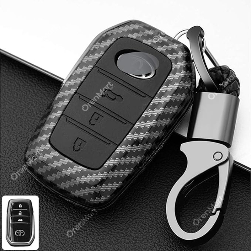 Carbon Fiber Key Cover For Toyota Harrier New, And Auris Cross