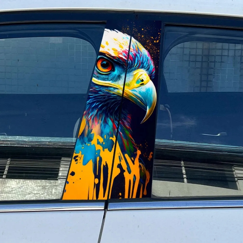 Car Center Pillar Sticker 2 Pcs Set – Stylish and Unique Designs for ...