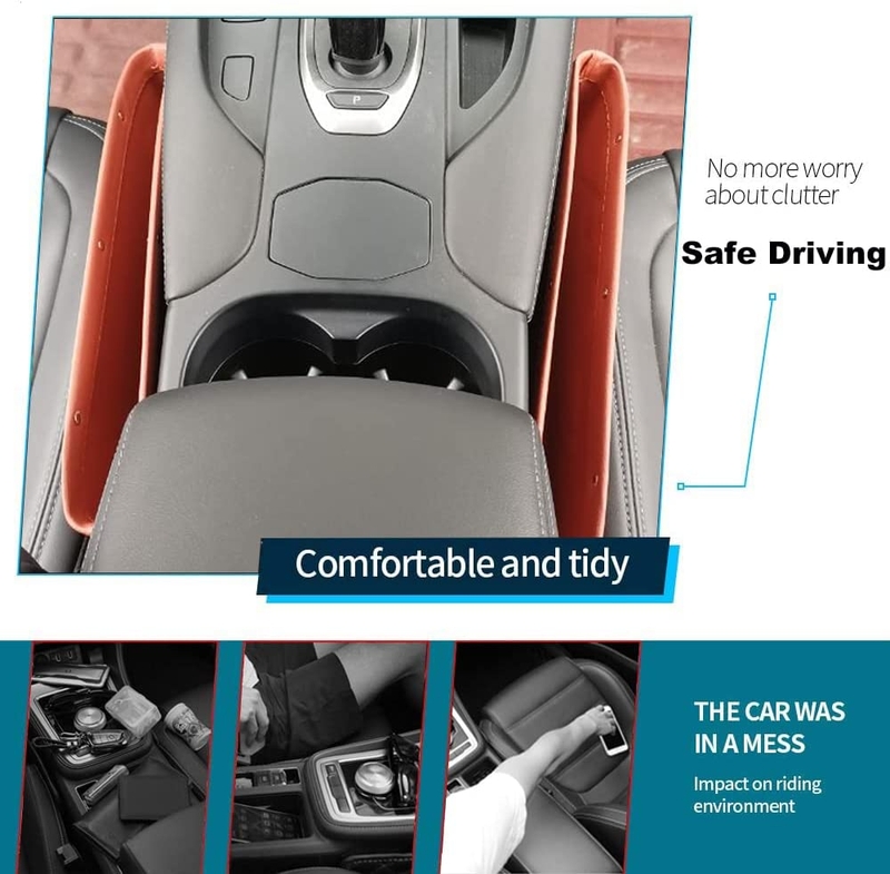 Car Seat Pocket Catcher: Car Seat Gap Filler Organizer: Car Seat Pocket ...