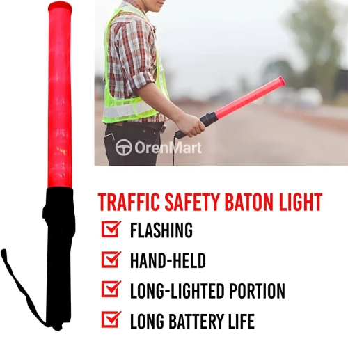 Police Hand Rechargeable Traffic Light | Traffic Signal Warning Light ...