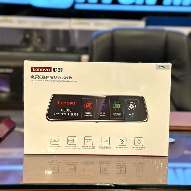 Lenovo Mirror Dash Cam, Backup Camera 9.66 Inch Mirror Dash Screen ...