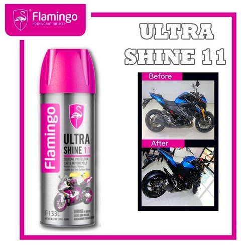 Flamingo Ultra Shine 11 – One-Step Cleaning & Polishing Spray for Car ...