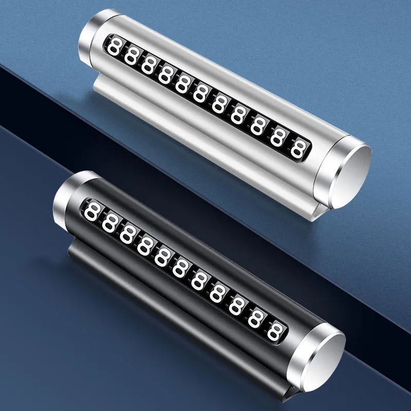 Metal Car Parking Number Card - Roller Type Set Any Number