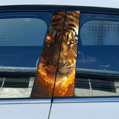 Car Center Pillar Sticker 2 Pcs Set – Stylish and Unique Designs for ...