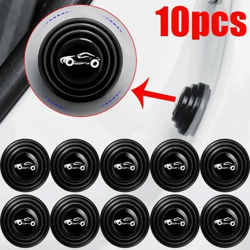 Car Shock Absorber Pads | Rubber Hood Pad Sound Proof Sticker 10 pcs