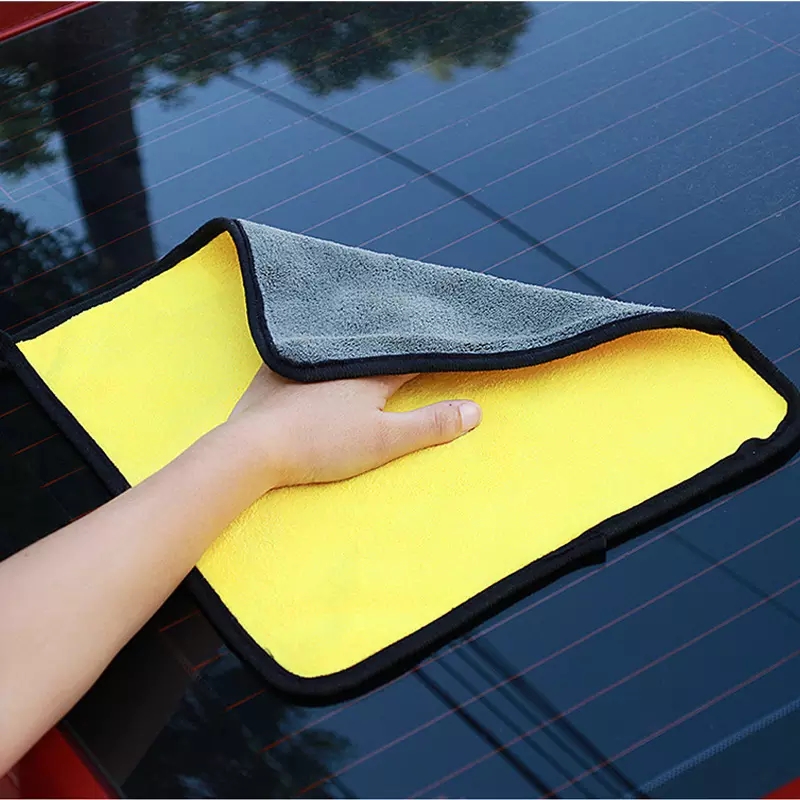 2 in 1 Car Microfiber Cleaning Towel Set – 5pcs, 3 Colors