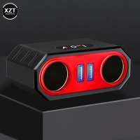 Car Mobile Charging Socket Car Fast Charger 2 Socket With 2 USB