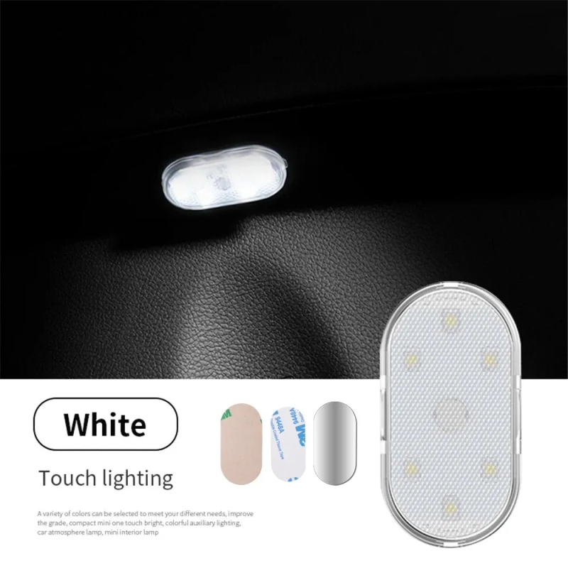 Car Roof Light - Strong Magnetic LED Interior Light, USB Rechargeable ...