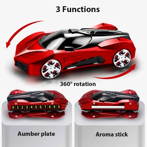 Car Shape Phone Holder, 3in1 Mobile Holder, Car Parking Number Card and ...