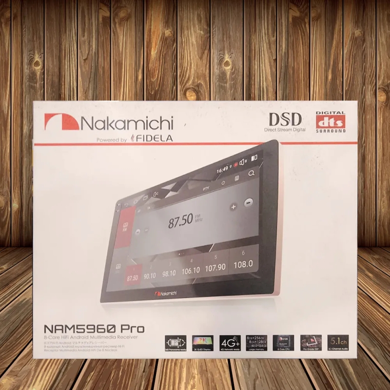 NAKAMICHI Car Android Player NAM5960 Pro RAM-8 GB, ROM-256 GB, With Sim ...