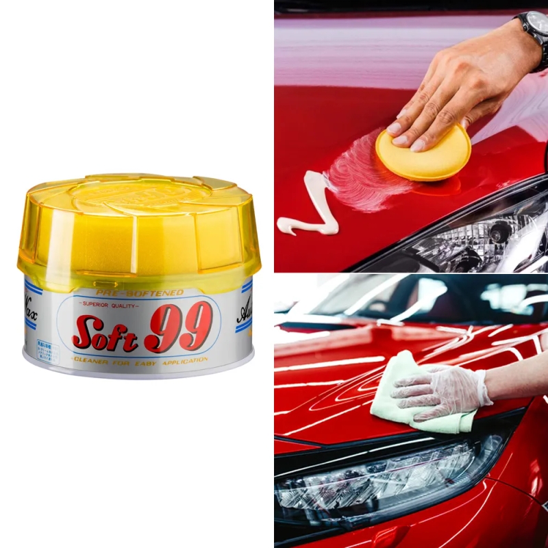 Soft99 Car Solid Wax Multifunctional Polish for Superior Shine, Protection,