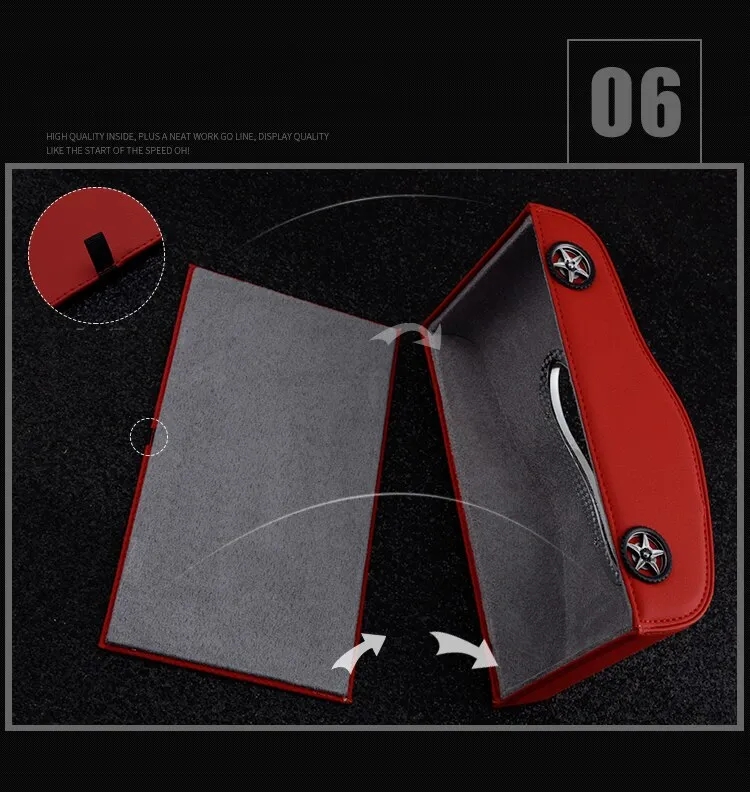 Car Shape Tissue Box PU Leather Universal Tissue Holder