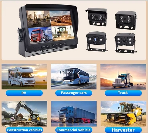 Heavy Vehicle 4 Channel Camera Set for Bus and Truck – HD Recording ...