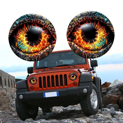 Car Beast Eyes Headlight Decals – Monster Eye Unique Styling Stickers ...