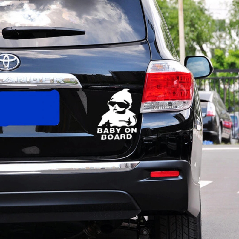 Baby On Board Sign Easy Remove Car Window Sticker