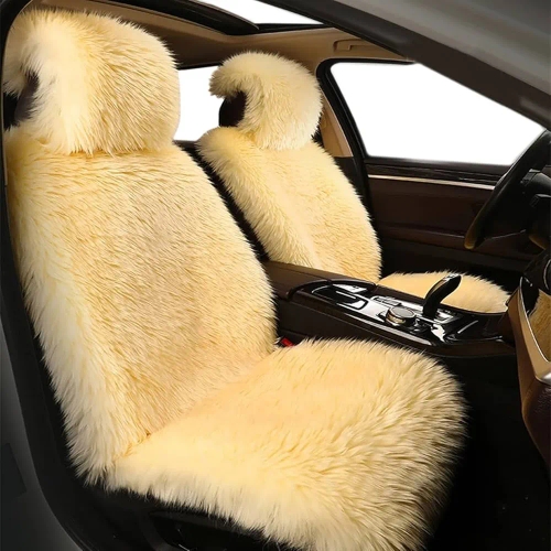 Wool Car Seat Covers – Comfortable and Warm for Winter Driving (1 Seat)