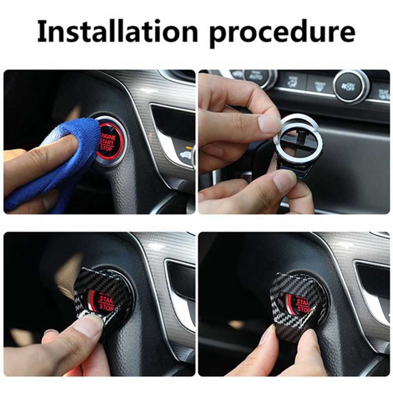 Car Start Stop Button Cover Lambo Style Car Engine START Button Replace ...