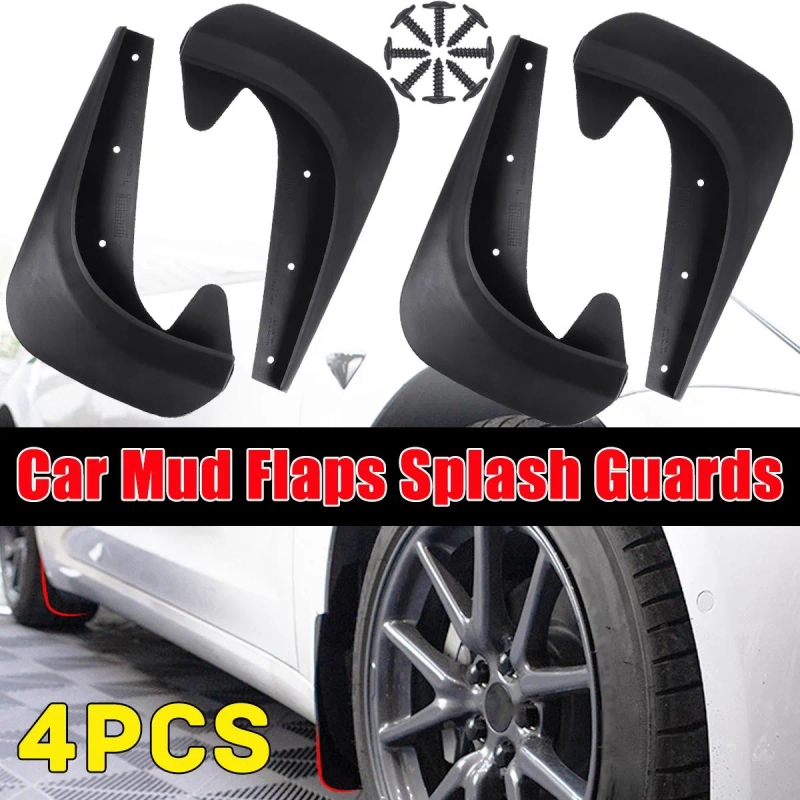 Universal Car Mud Guards – Flexible And Durable Mud Flaps for All Sedan ...