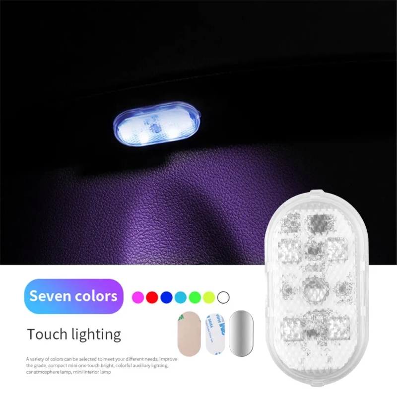 Car Roof Light - Strong Magnetic LED Interior Light, USB Rechargeable ...