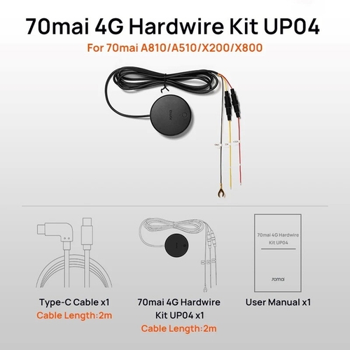 70mai 4G Hardwire Kit – Smart Solution for Seamless Dash Cam Use