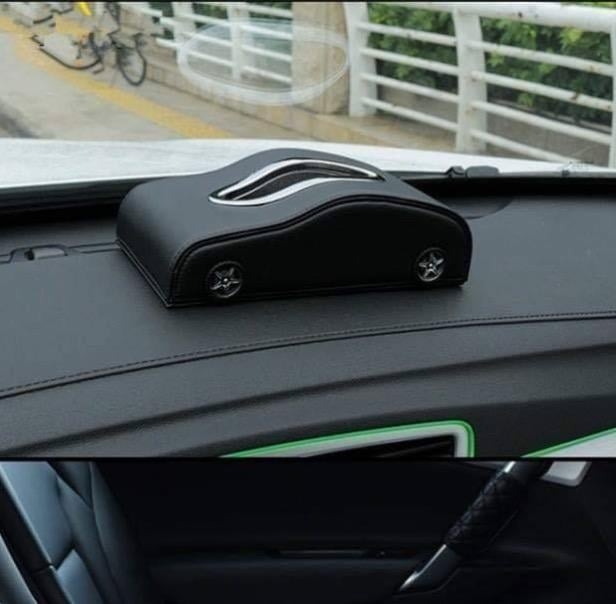 Car Shape Tissue Box PU Leather Universal Tissue Holder