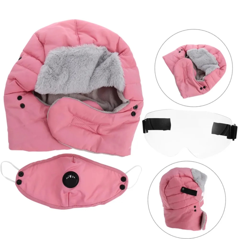 Winter Windproof Hat with Detachable Face Cover and Goggles – Cold ...