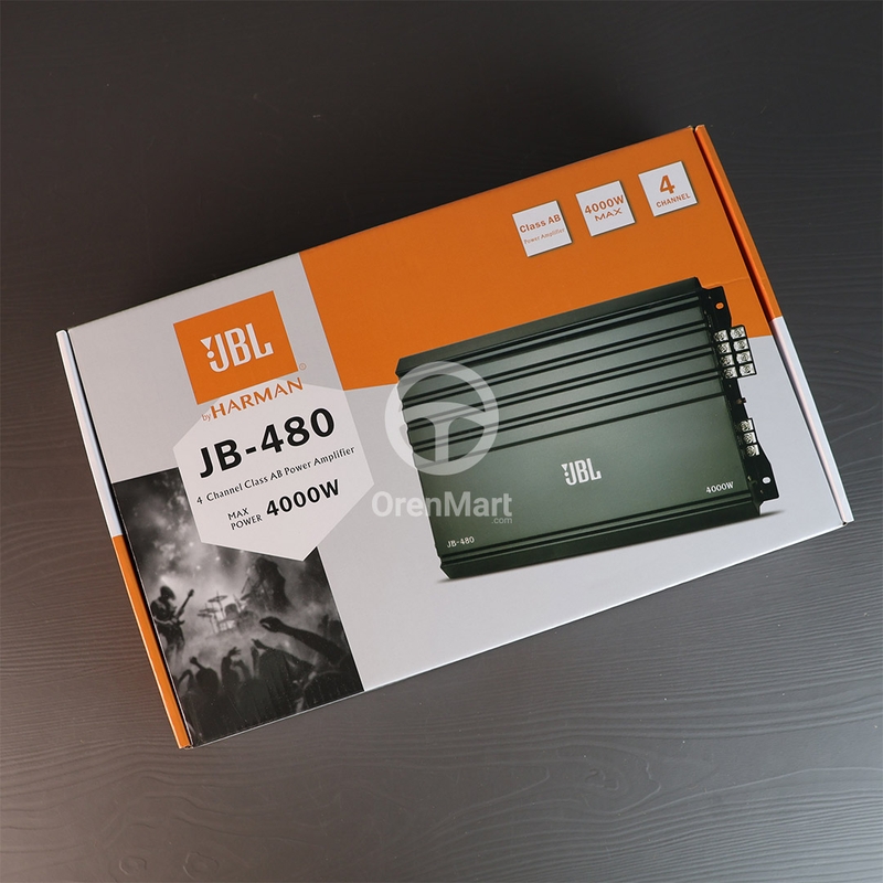 JBL JB-480 4 Channel Car Power Amplifier – 4000W High Performance Sound ...