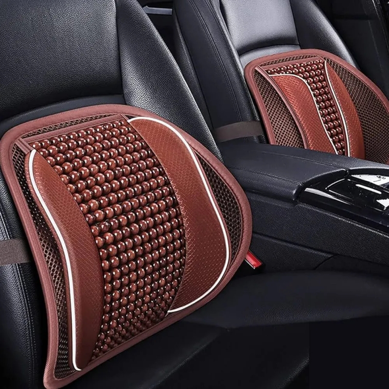 High-Quality Wooden Back Support Cushion – Ergonomic Lumbar Support for ...